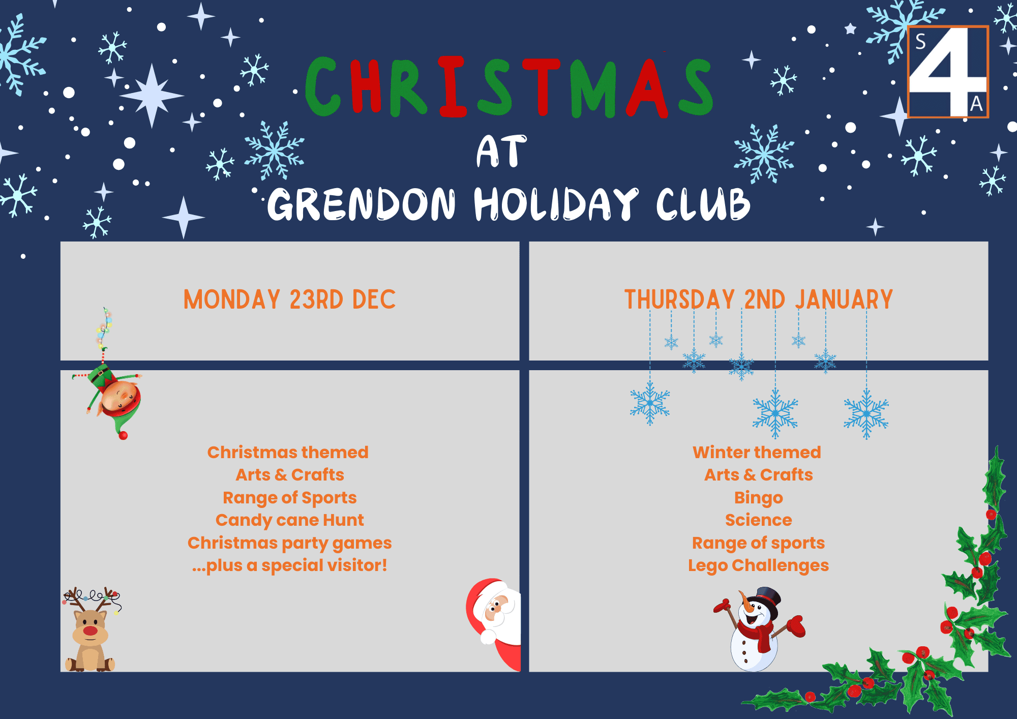 Wraparound Care, Holiday Club & HAF Programme at Grendon Underwood | S4A Club