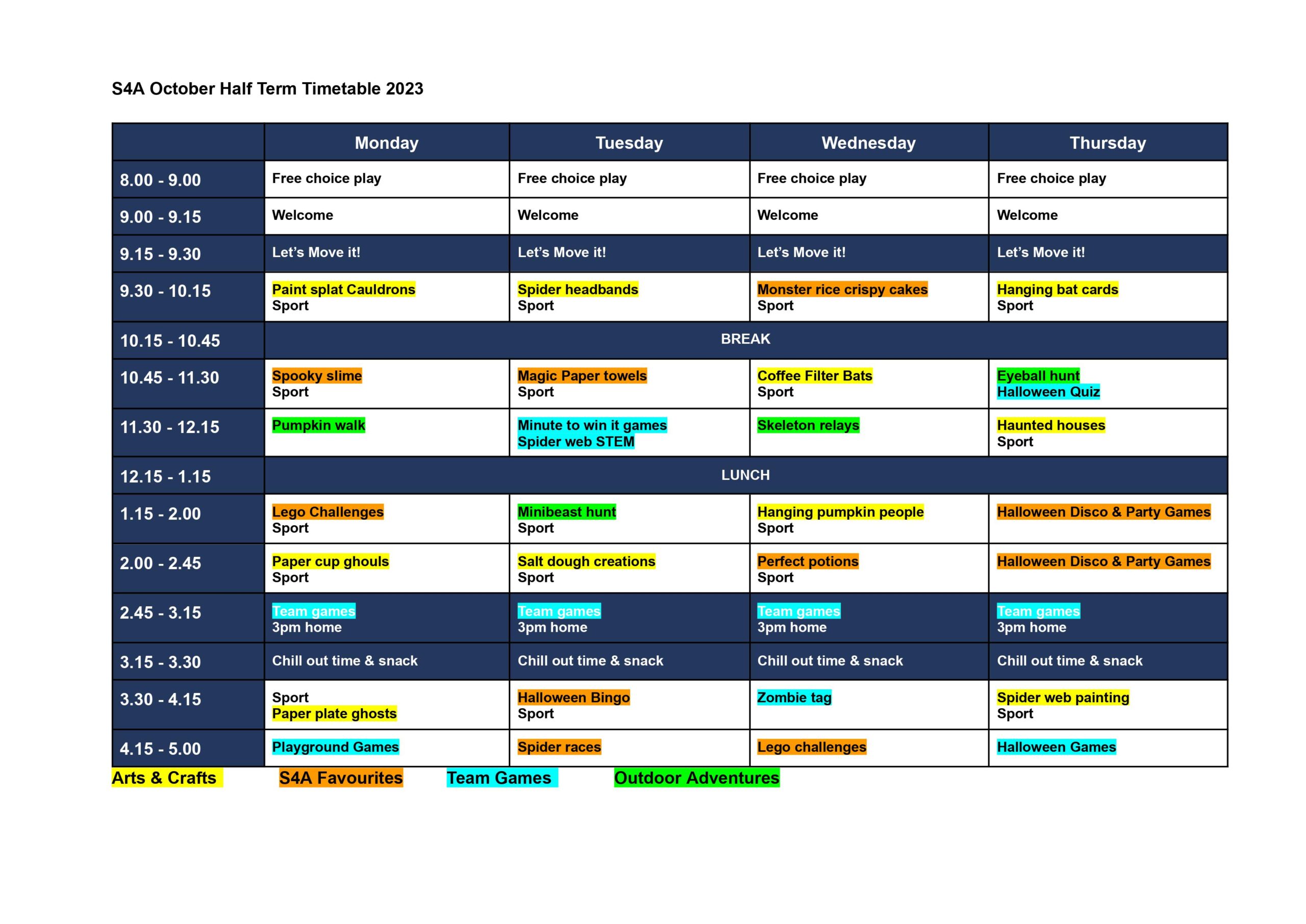 Wraparound Care, Holiday Club & HAF Programme at Overstone School | S4A ...