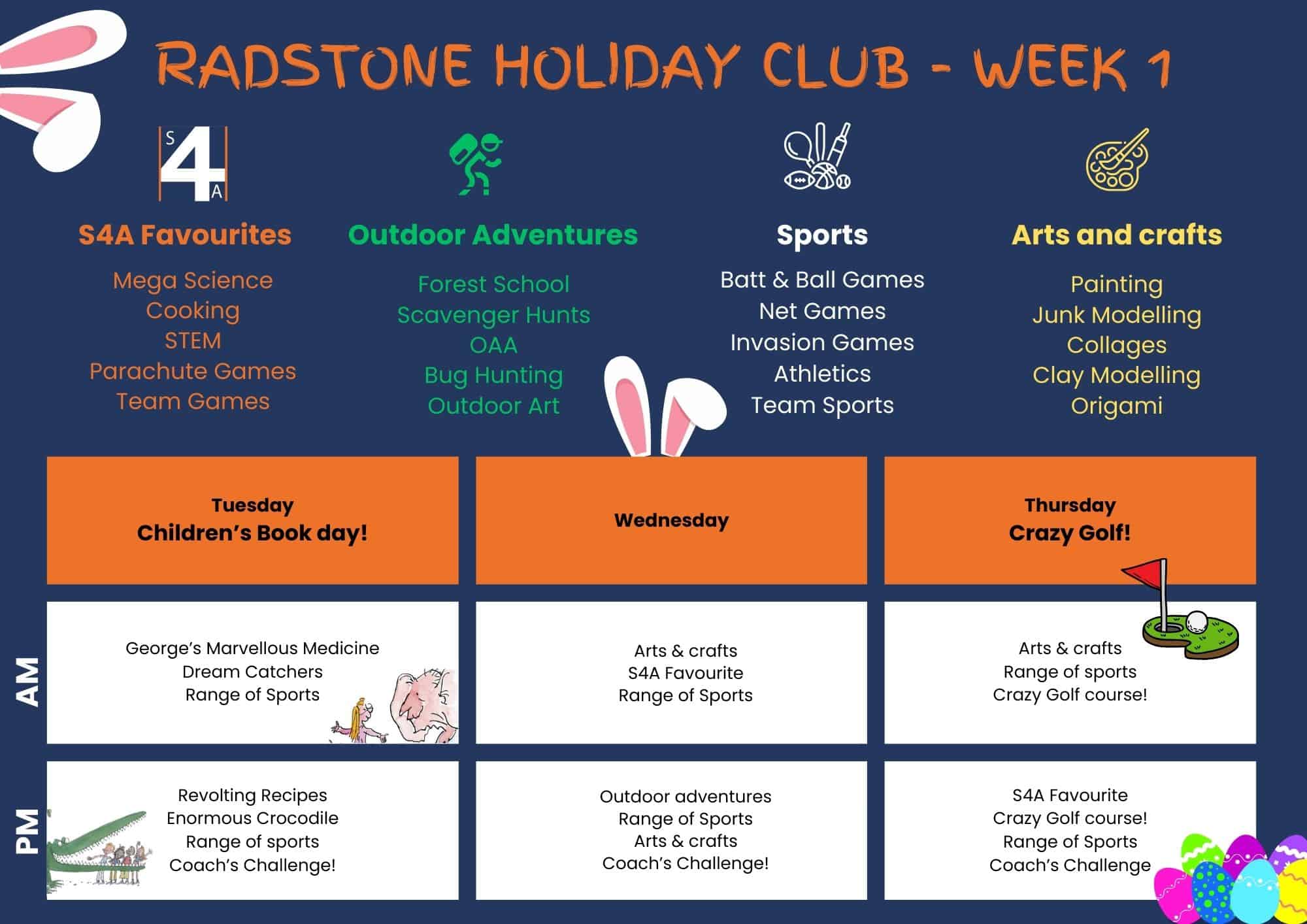 Wraparound Care & Holiday Club at The Radstone School | S4A Club