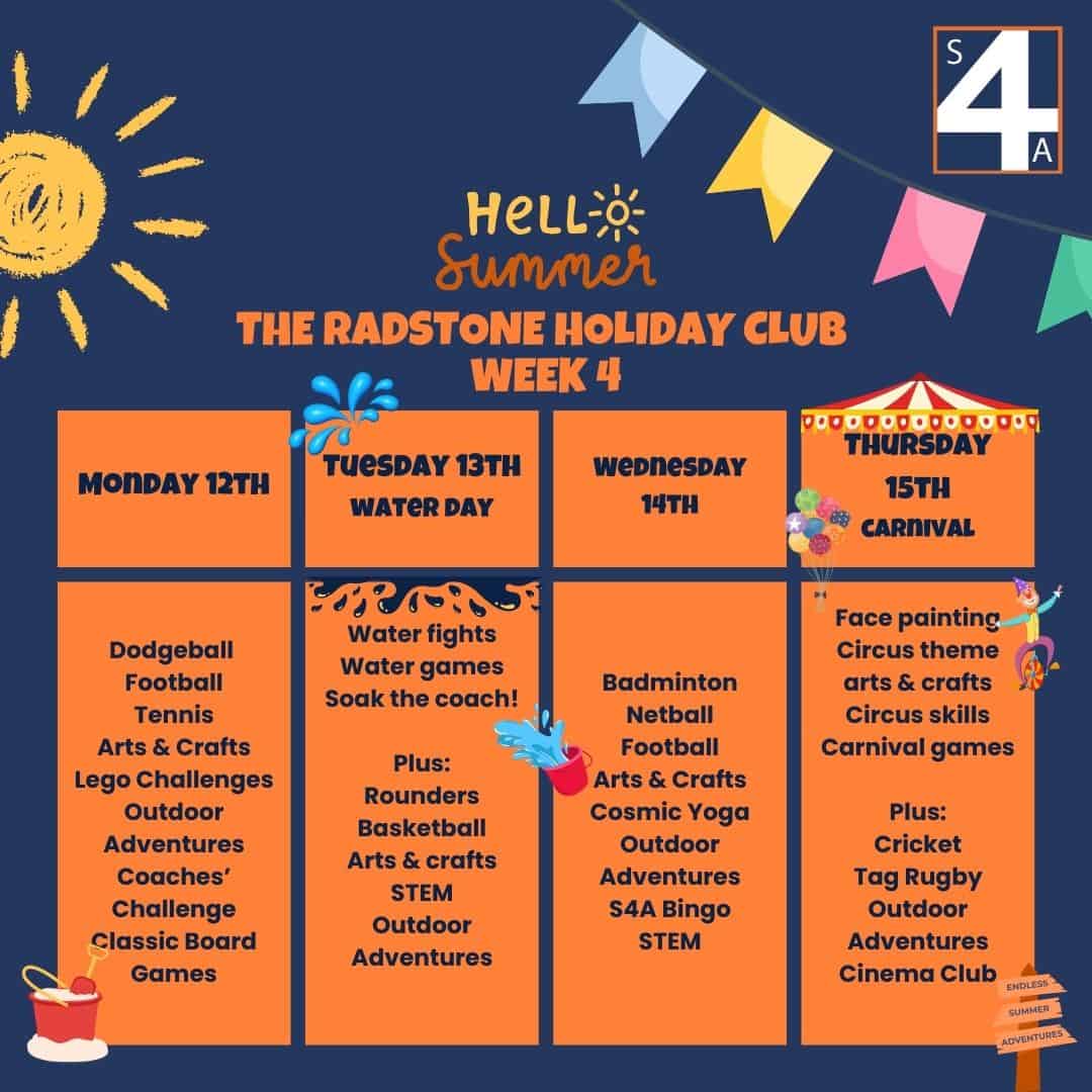 Wraparound Care & Holiday Club at The Radstone School | S4A Club