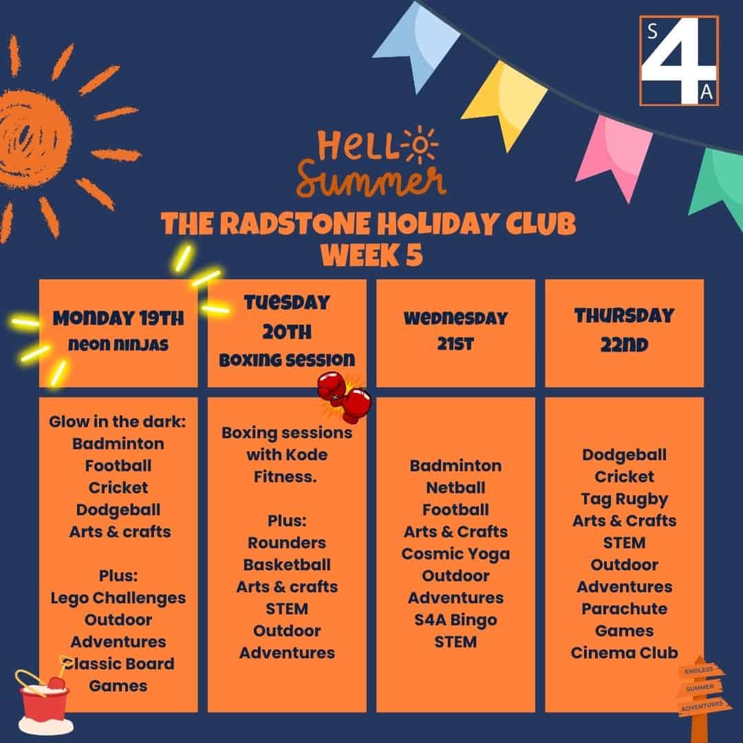Wraparound Care & Holiday Club at The Radstone School | S4A Club