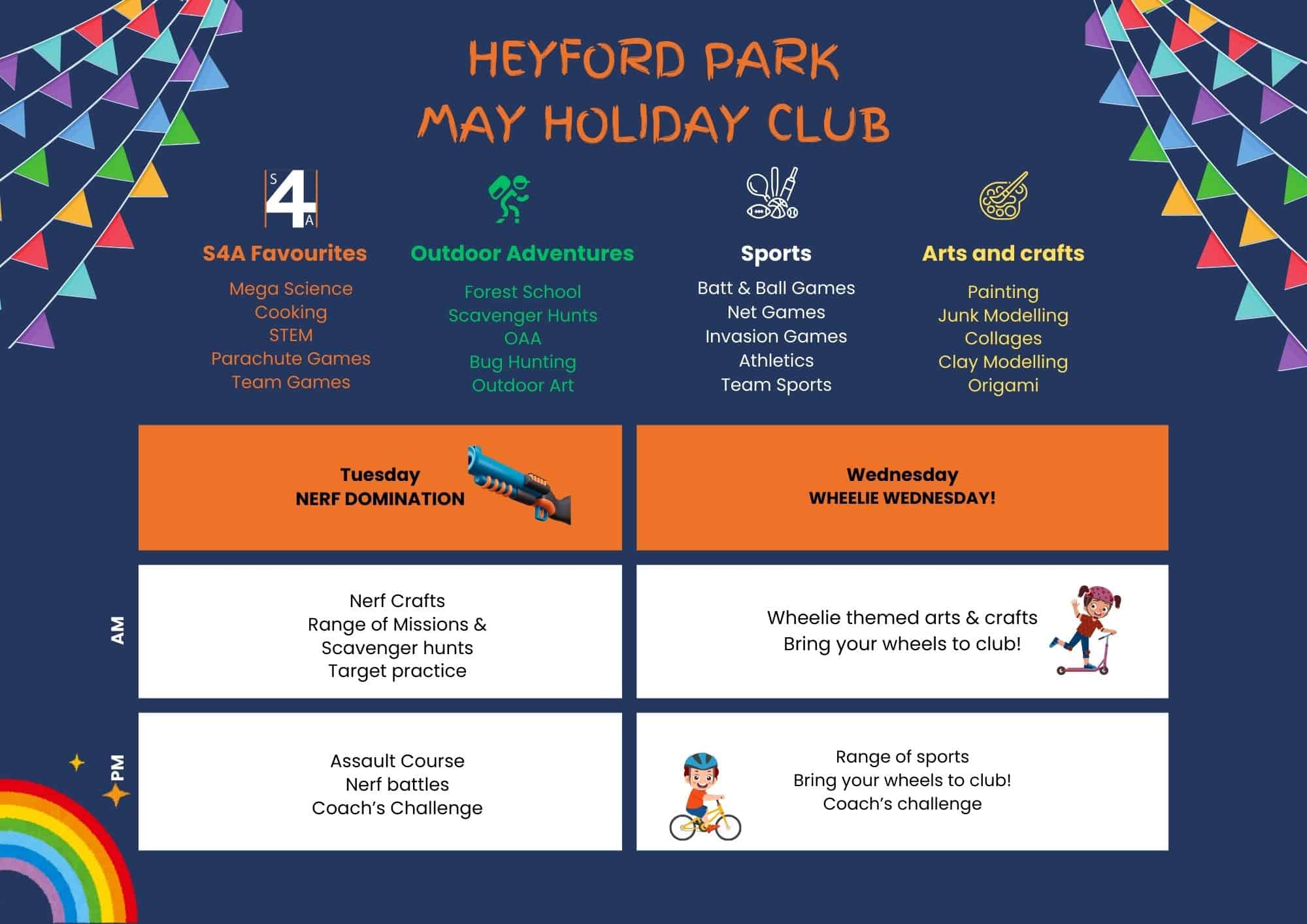 Afterschool and Holiday Clubs | Heyford Park | S4A Club
