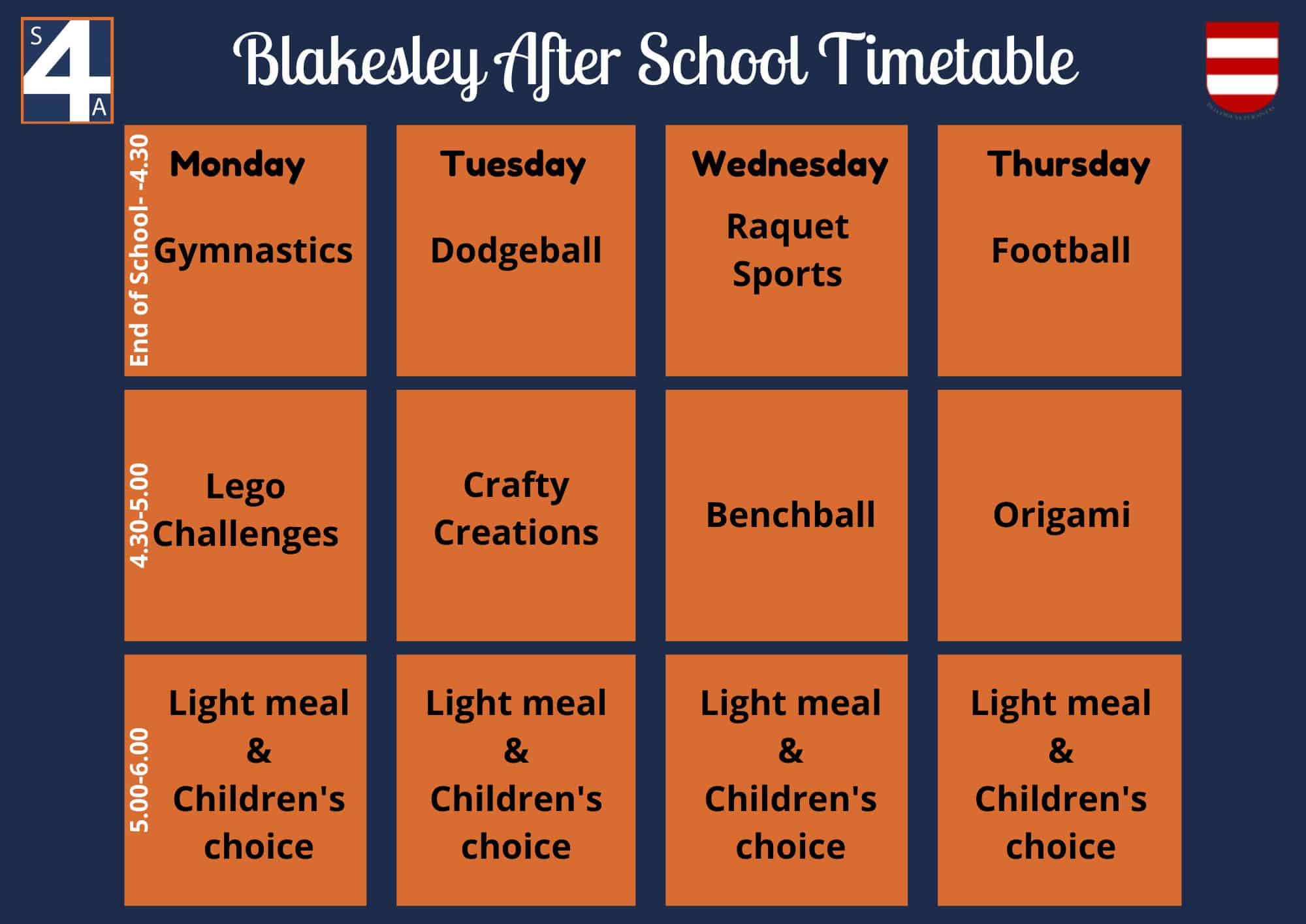Wraparound Care at Blakesley School | S4A Club